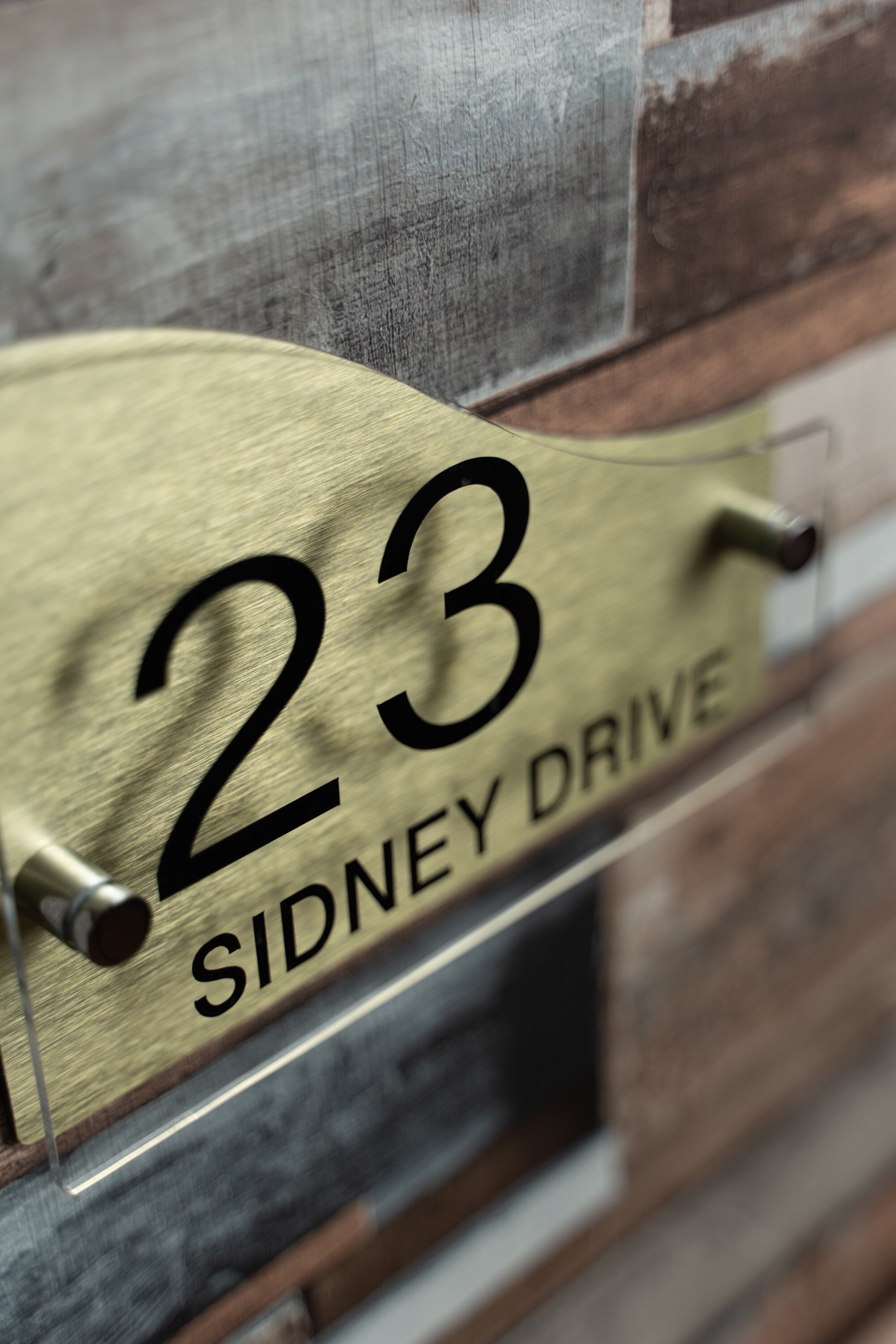 Modern Contemporary House Number Sign - Etsy