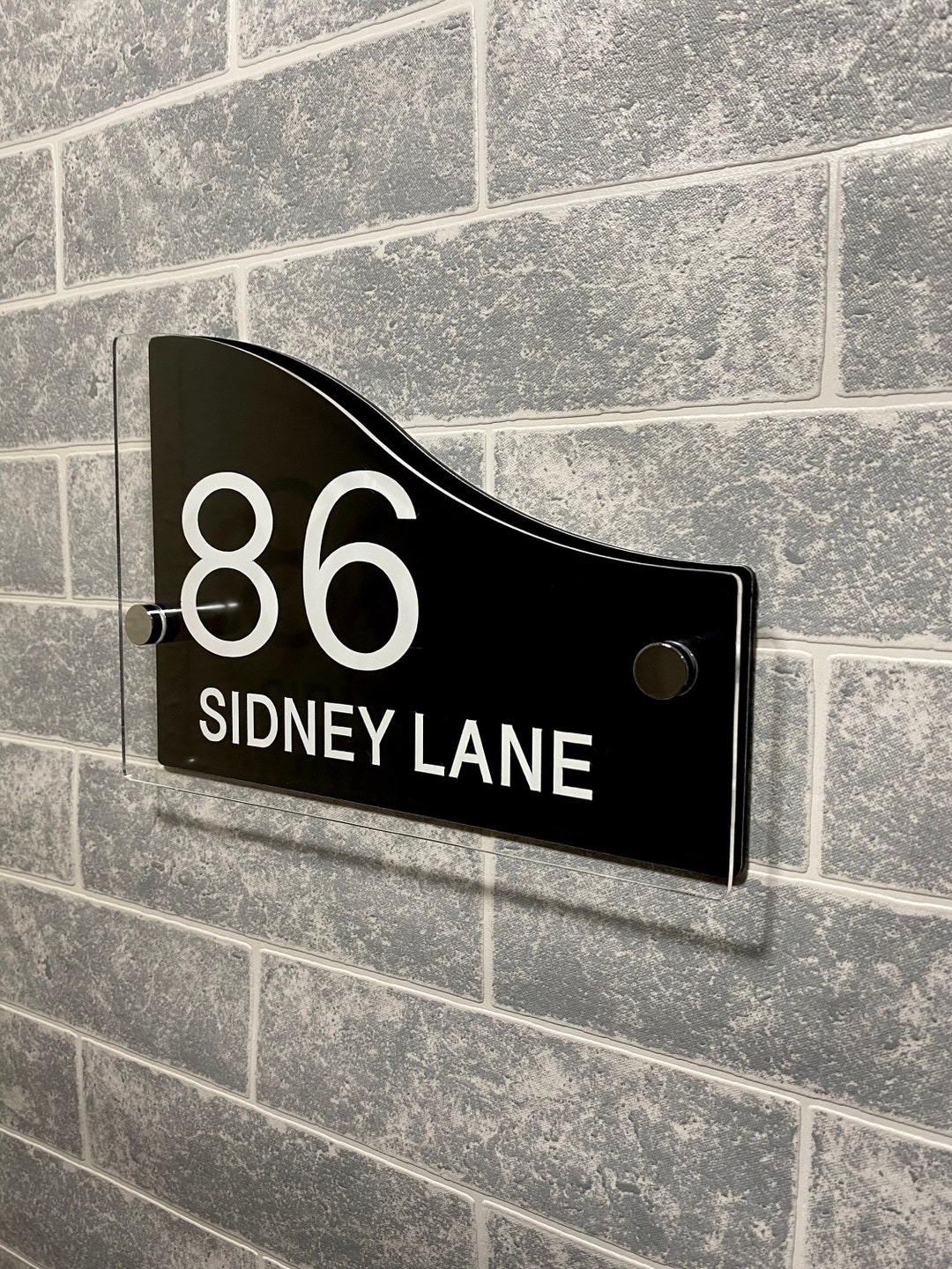 Contemporary House Sign, Modern Door Number, Decorative Number Signs ...
