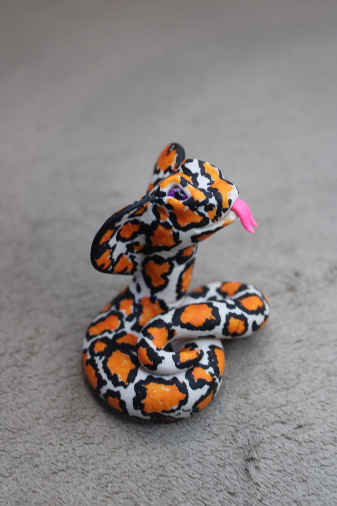 Polymer Clay Cobra Sculpture - Etsy