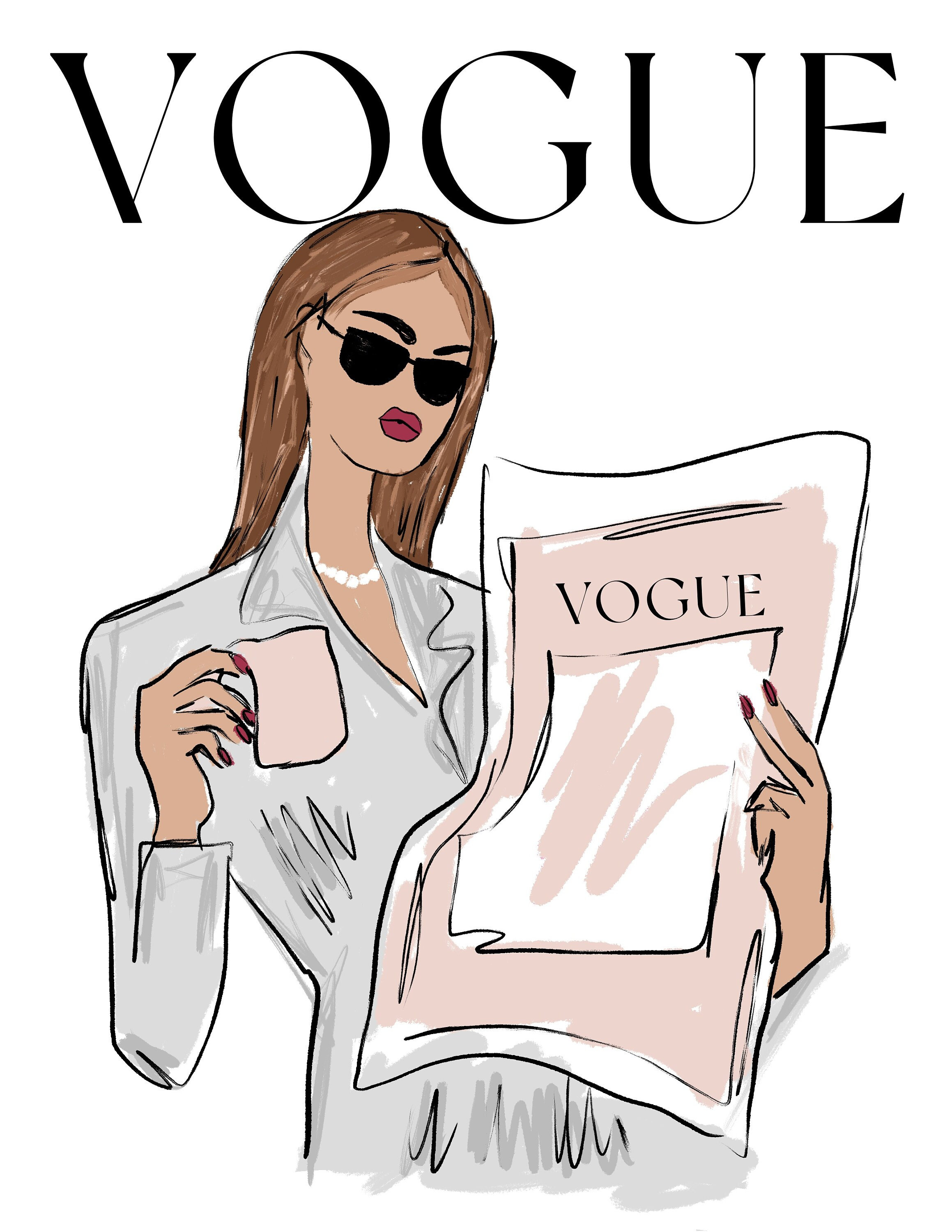 Vogue Girl Boss Spa Woman Empowerment Wall Art INSTANT DOWNLOAD Poster ...