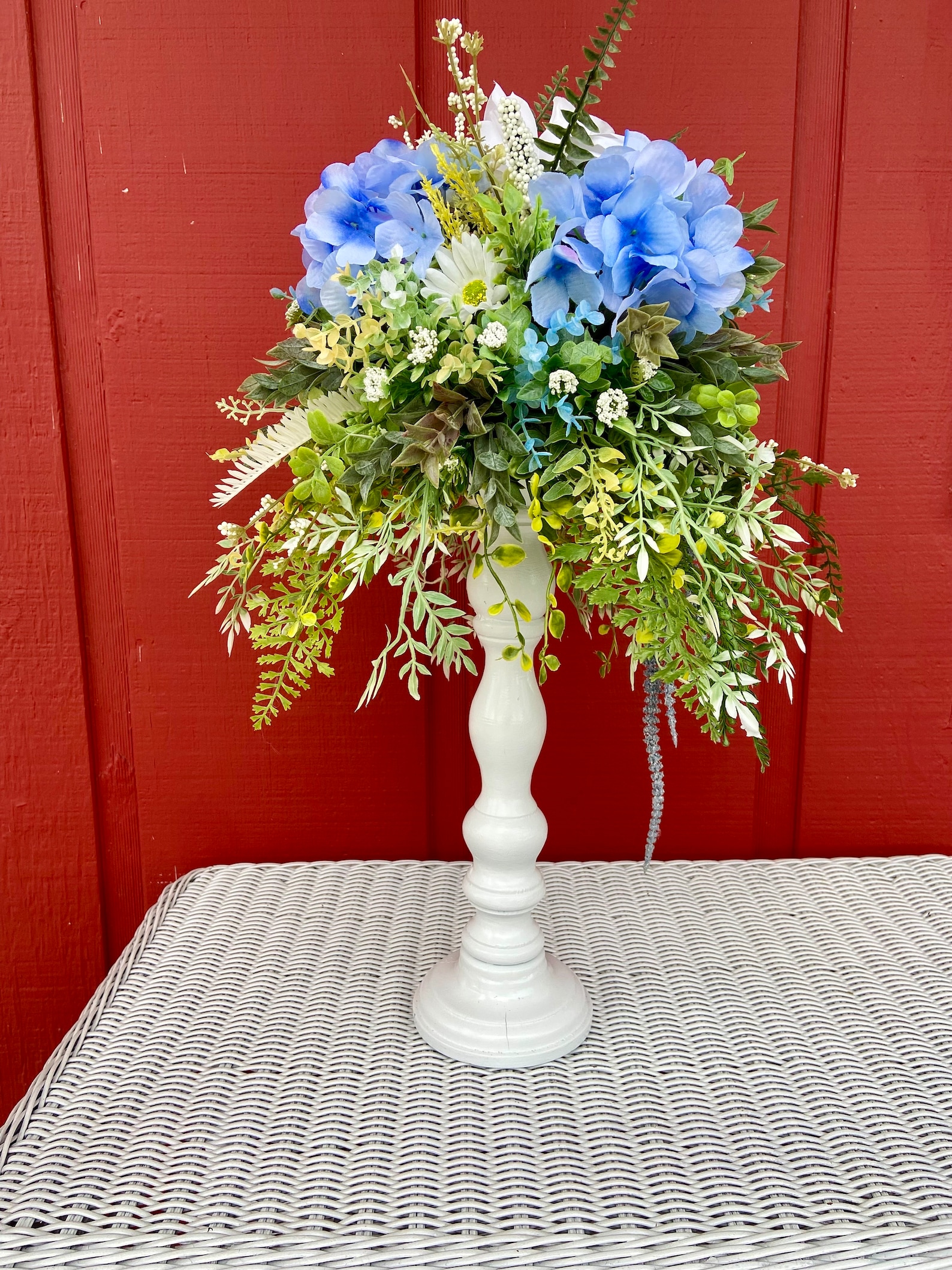 Elegant Candlestick Floral Arrangement, Romantic Mantel Decoration ...