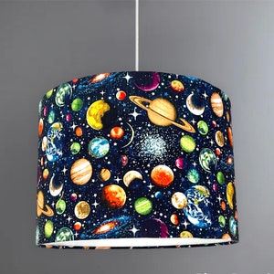 New High Quality Kids Room Planets Solar System in Space Digital Print ...