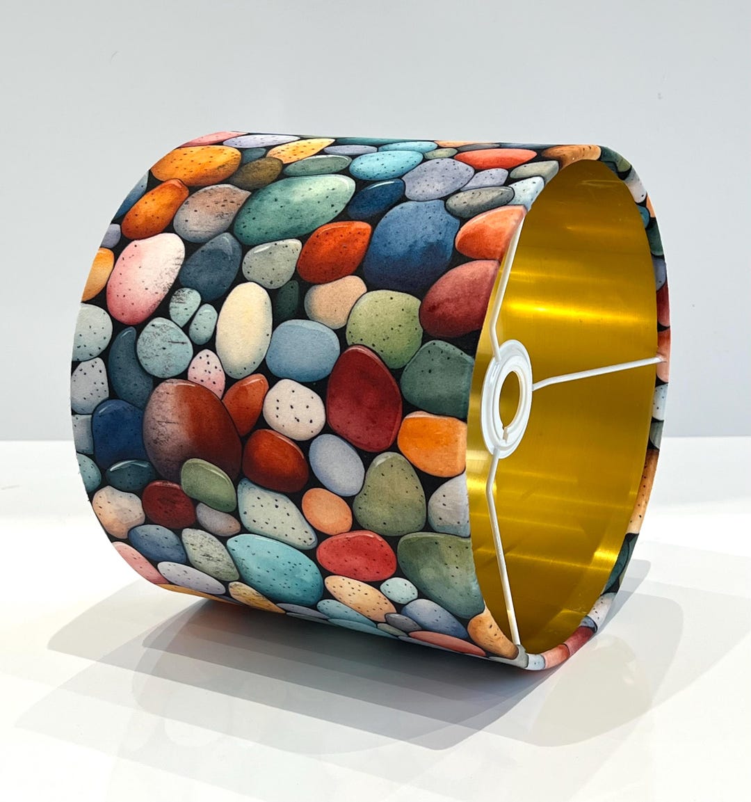 New Handmade Exclusive Range Multicoloured Pebbles Stone Print on ...