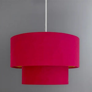 New HQ Luxury Two Tier Lamp Shade Pendant Light Shade Ceiling Lamp ...