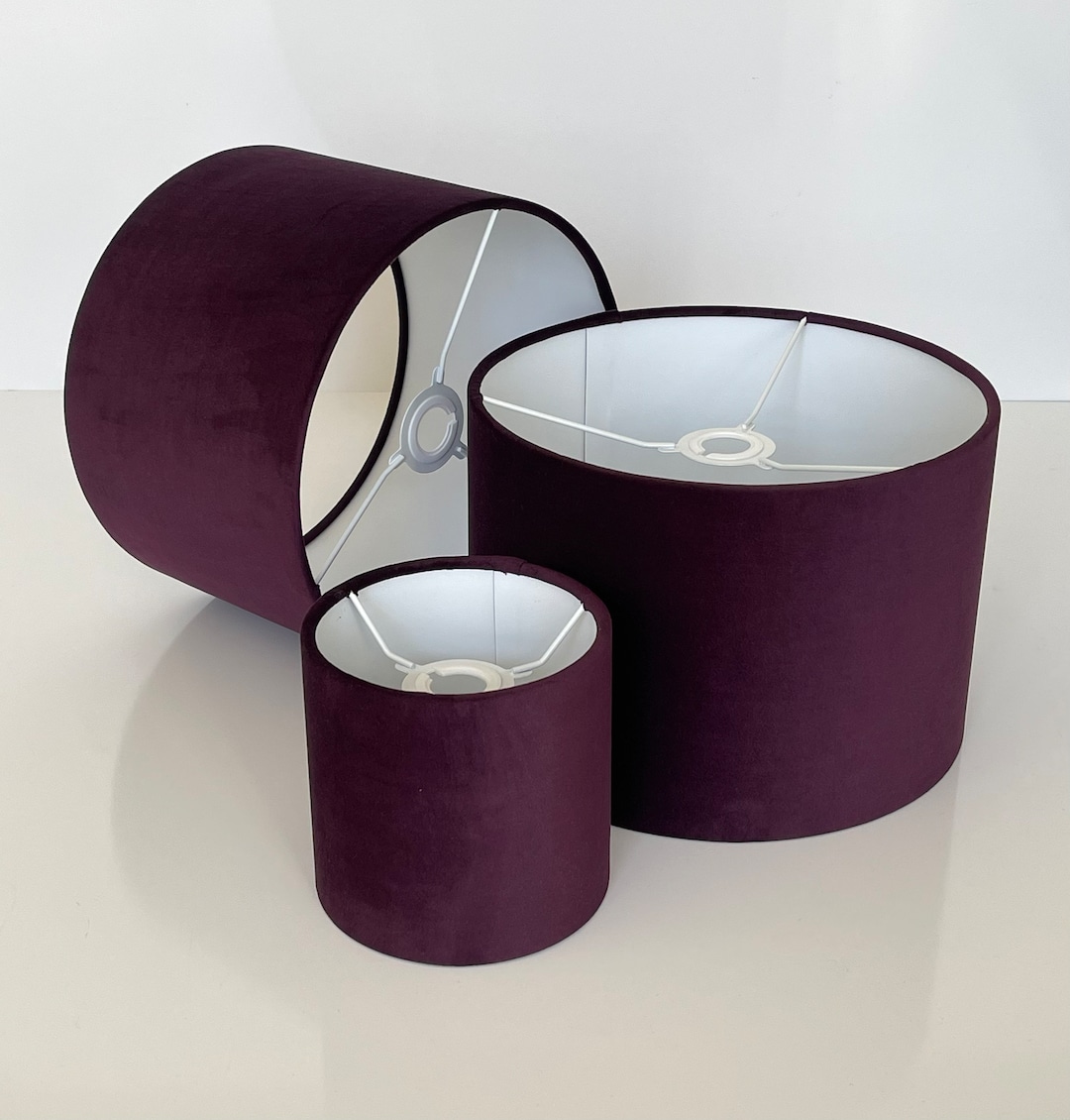 New High Quality Upholstery Velvet Fabric Lamp Shade Pendant Light ...