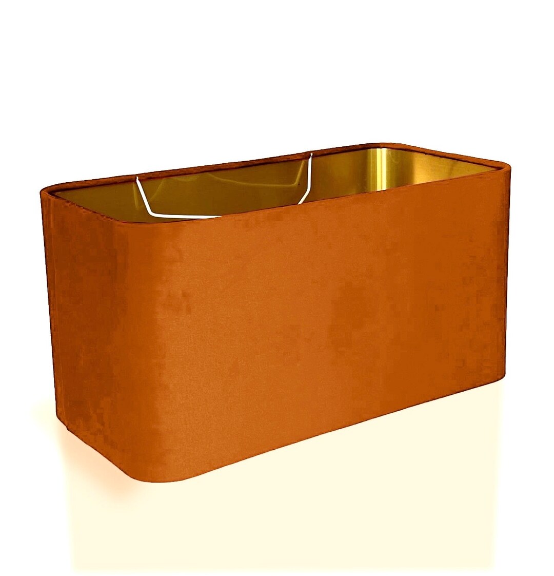 New Made to Order Spice Rust Orange Velvet Lamp Shade and Pendant Light ...