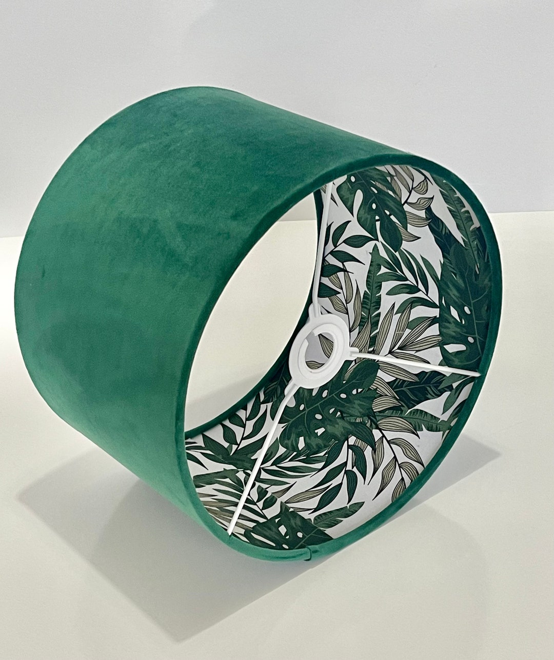 New High Quality Luxury Double Sided Lamp Shade With Palm Leaf Inside ...