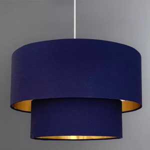 New HQ Luxury Two Tier Lamp Shade Pendant Light Shade Ceiling Lamp ...
