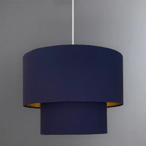 New HQ Luxury Two Tier Lamp Shade Pendant Light Shade Ceiling Lamp ...