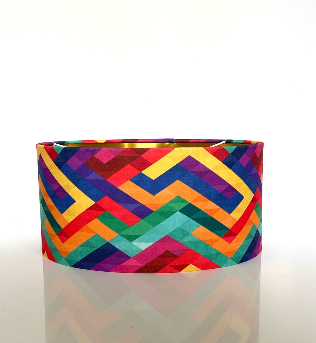 New Luxury Multi Colour Geometric Pattern Lamp Shade Pendant Light ...