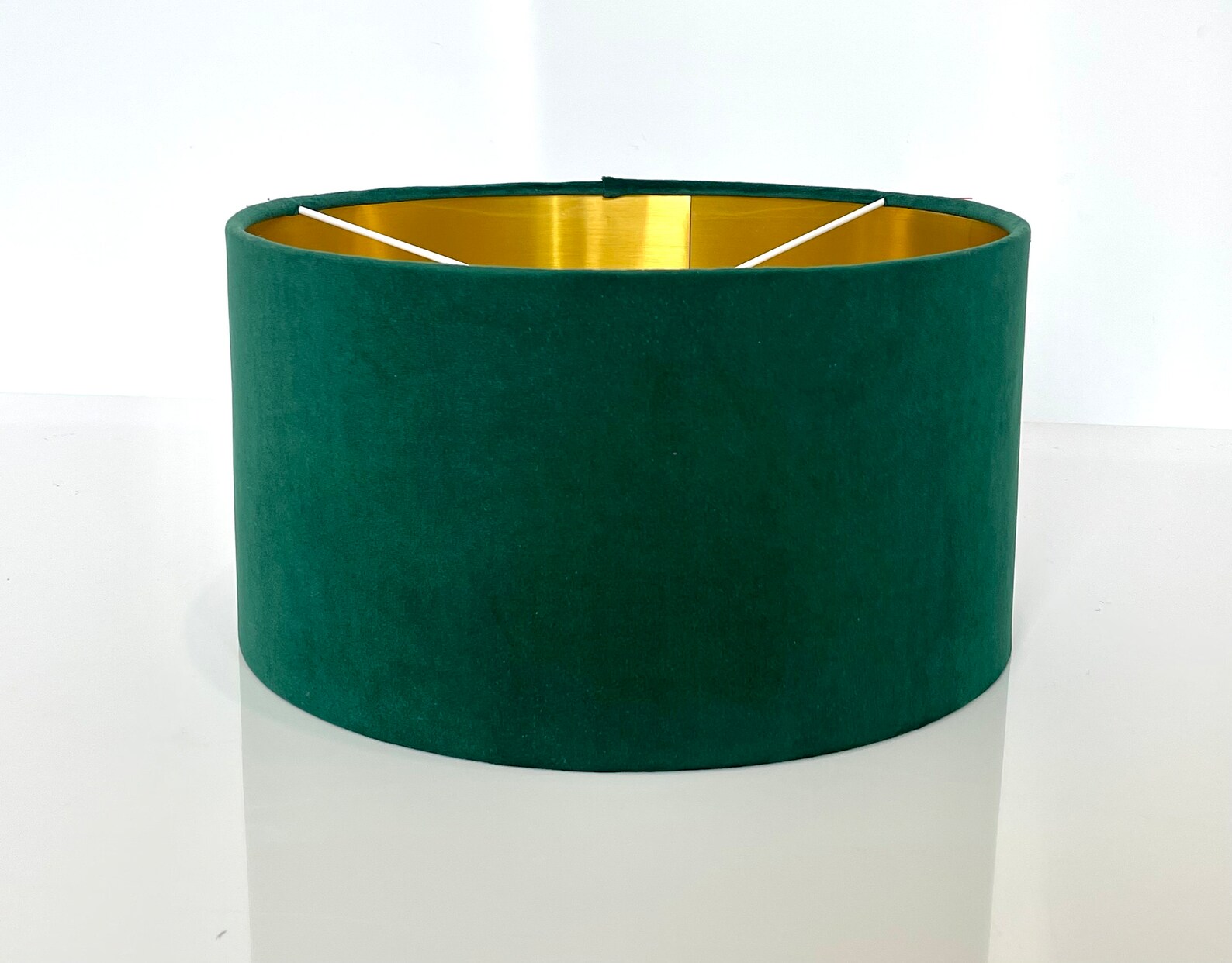 New Luxury Velvet Upholstery Emerald Green Velvet Lamp Shade and ...