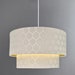 New HQ Luxury Two Tier Lamp Shade Pendant Light Shade Ceiling Lamp ...