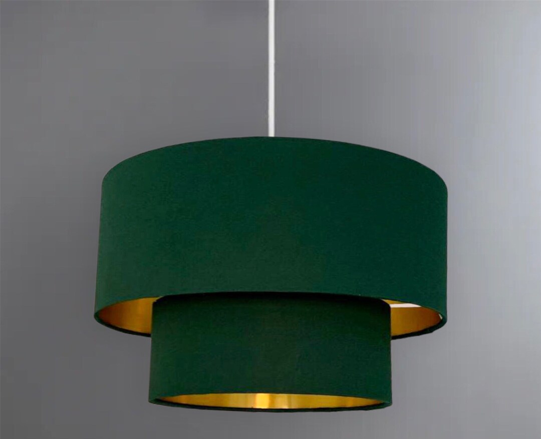 New HQ Luxury Two Tier Lamp Shade Pendant Light Shade Ceiling Shade in ...