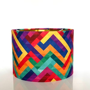 New Luxury Multi Colour Geometric Pattern Lamp Shade Pendant Light ...