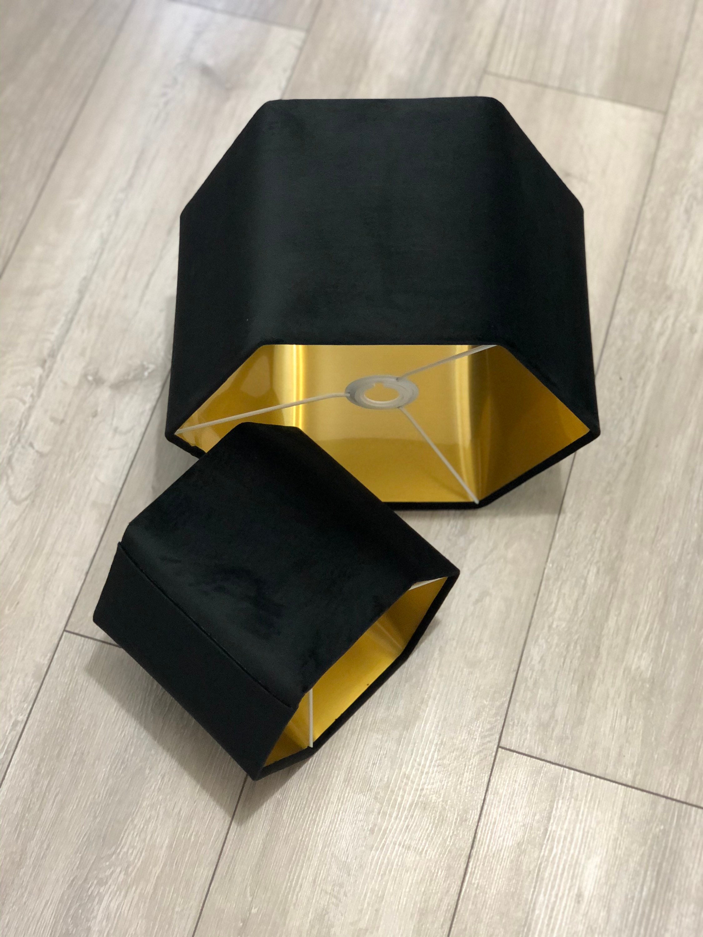 New luxury premium quality hexagon velvet lamp shade pendant | Etsy