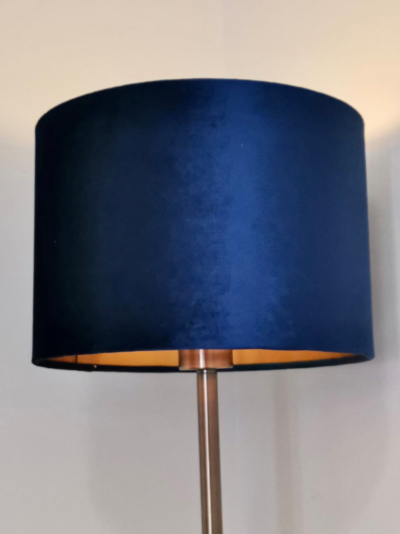New Luxury Velvet Navy Blue Lamp Shade and Pendant Light Shade - Etsy UK