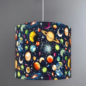 New High Quality Kids Room Planets Solar System in Space Digital Print ...