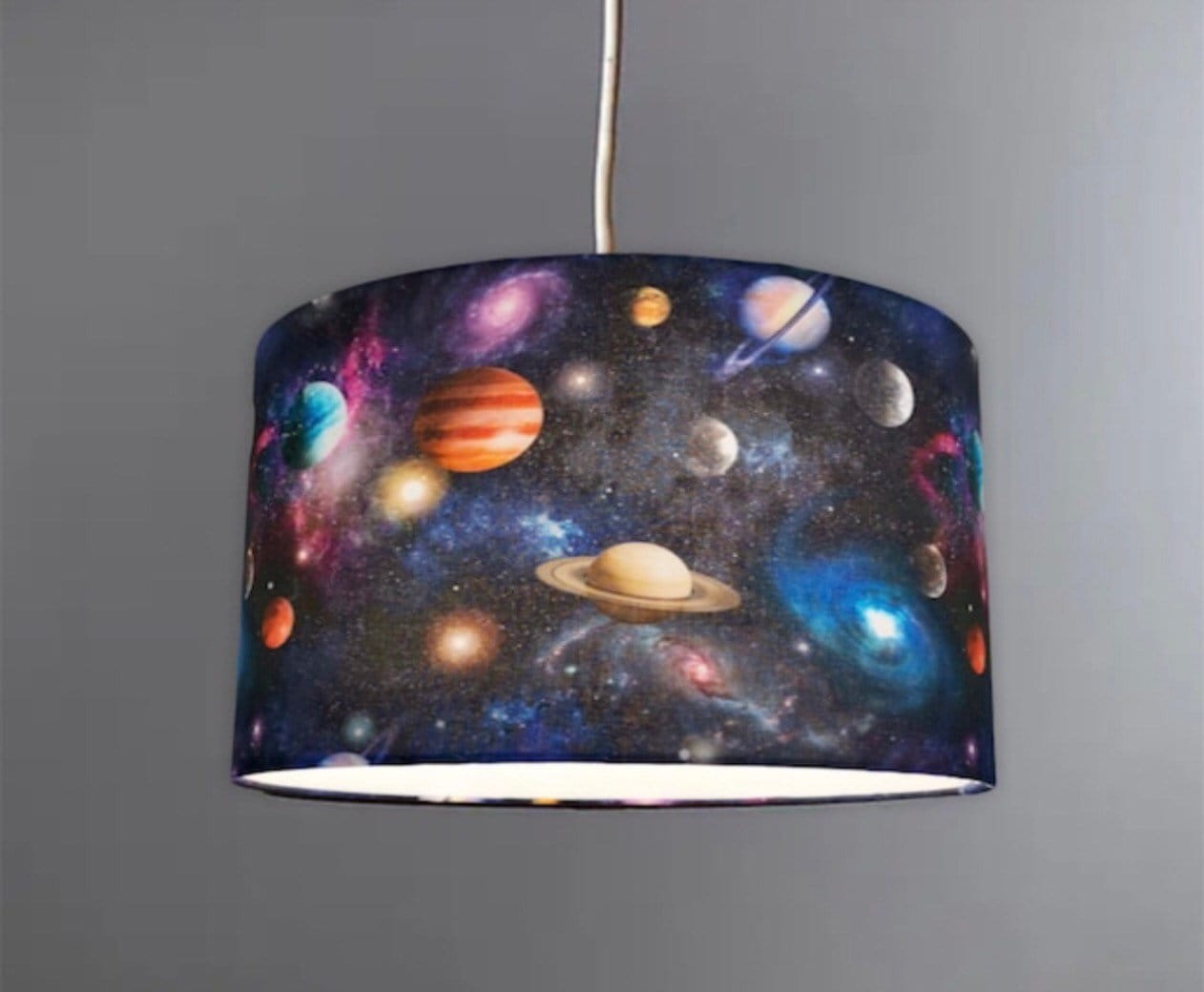 New High Quality Kids Room Planets Solar System in Space Digital Print ...