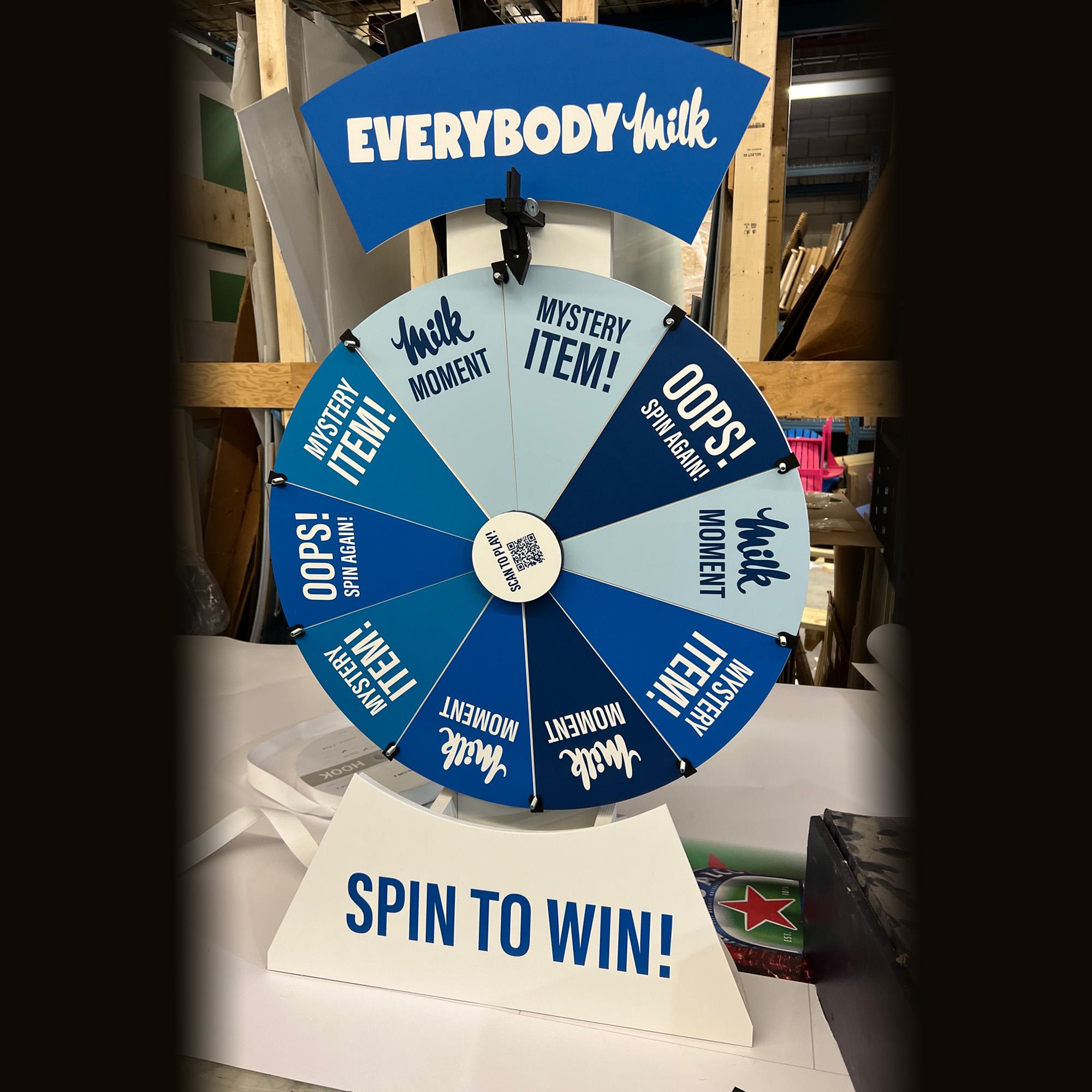 Custom Spin Wheel With Logo, Personalized Prize Wheel, Colourful ...