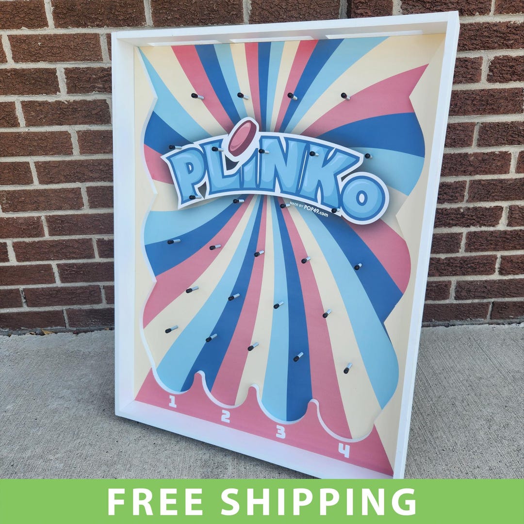 Custom Plinko Game Board, Personalized Prize Drop, Tabletop Game for ...