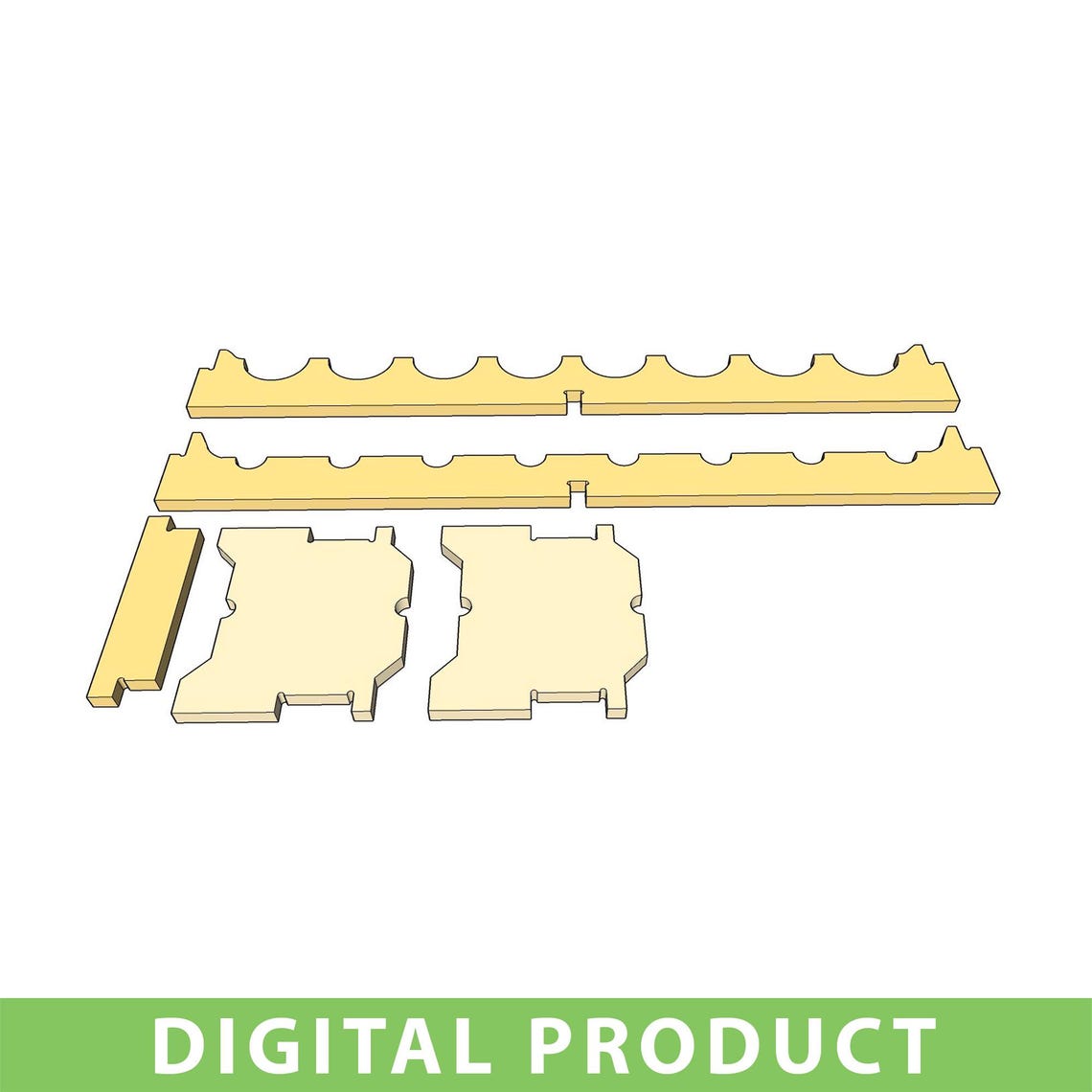 Wine Rack SVG File, DIY Woodworking Plans, Printable Wine Rack Template ...