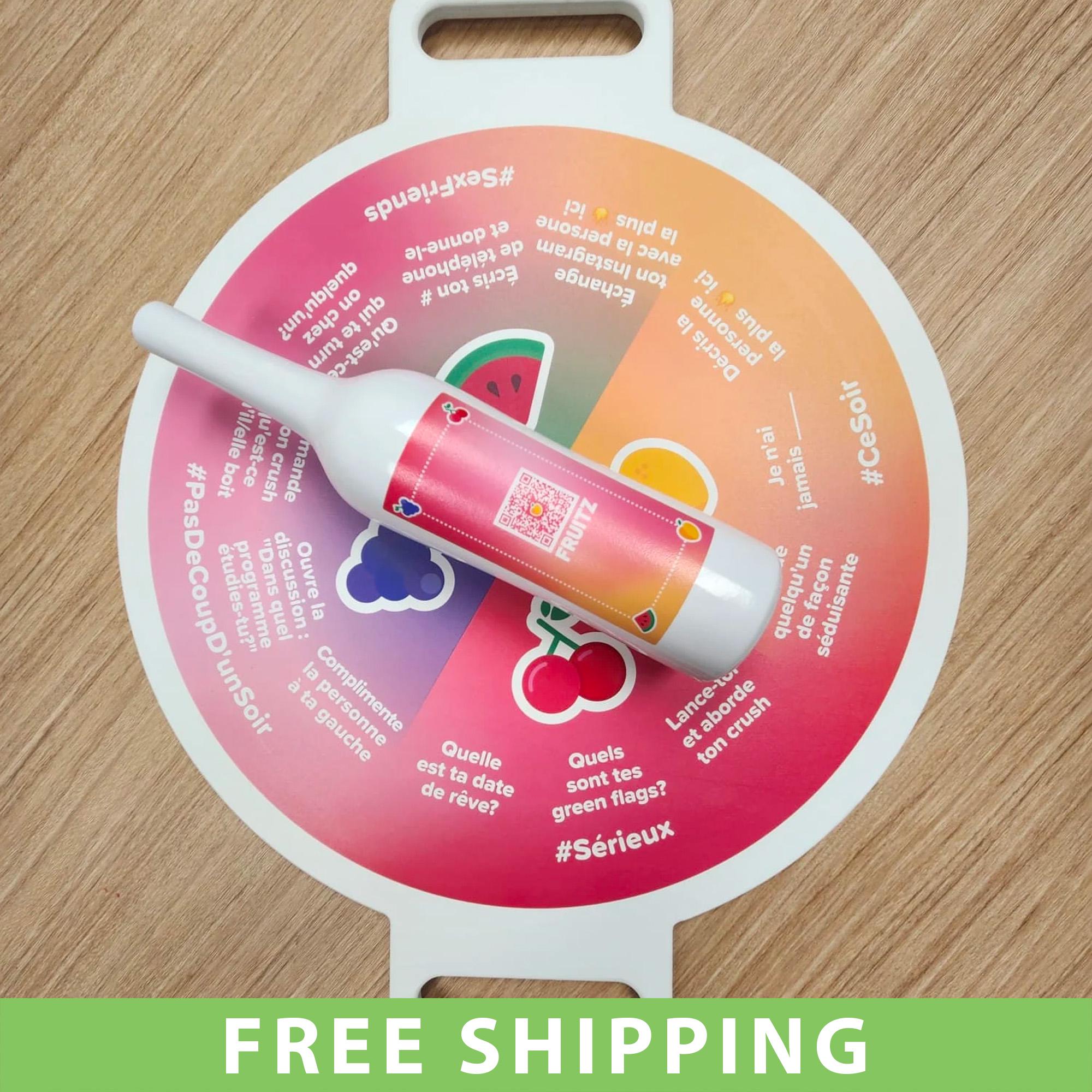 Custom Spin the Bottle Game for Corporate Events, Branded Office Party ...