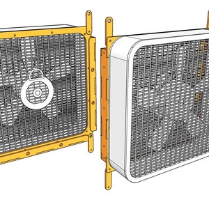 Box Fan Filter Holder Digital Files 20inch CNC, Laser and PDF Bundle - Etsy