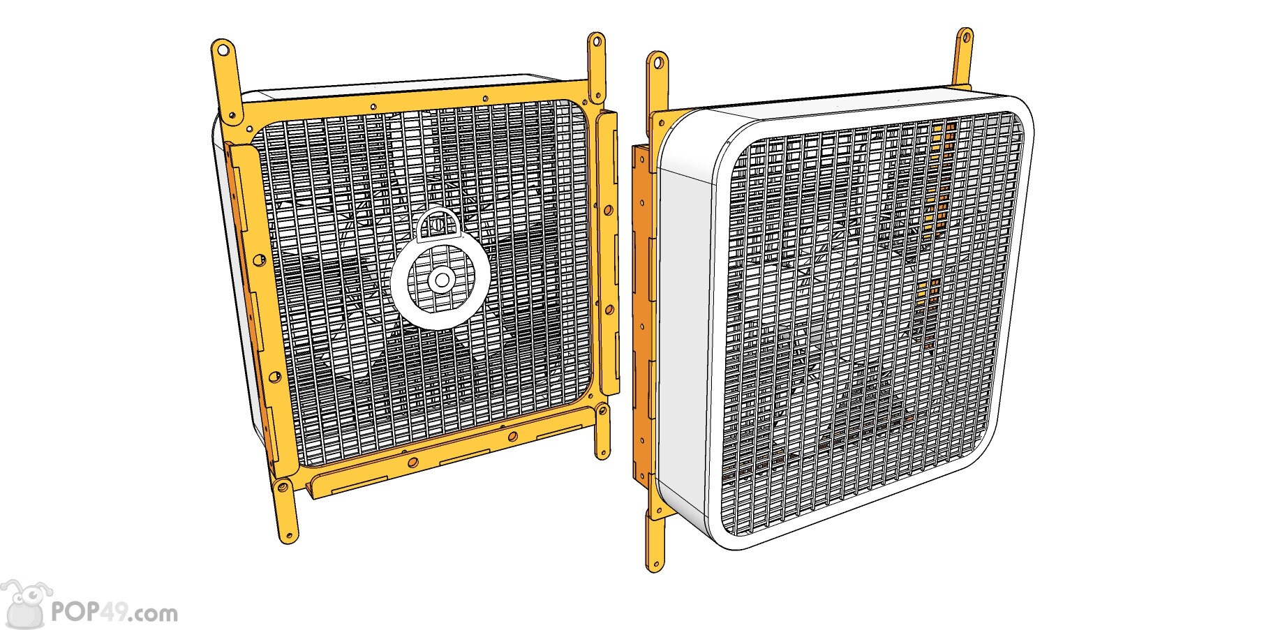 Box Fan Filter Holder Digital Files 20inch CNC, Laser and PDF Bundle - Etsy