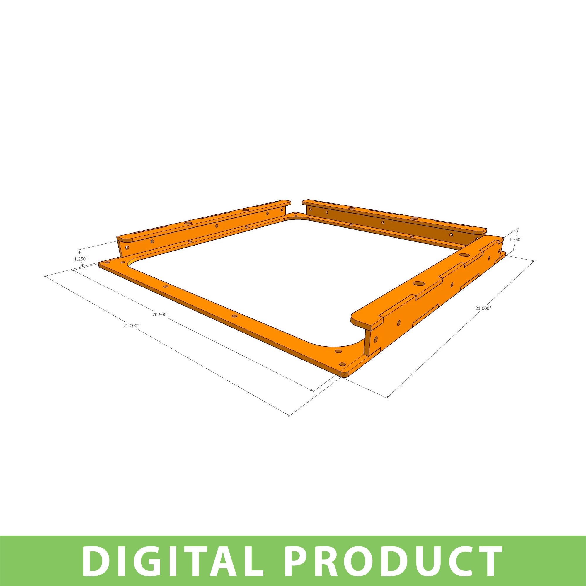 Custom Box Fan Filter Holder Template, Printable DIY Air Filter Design ...