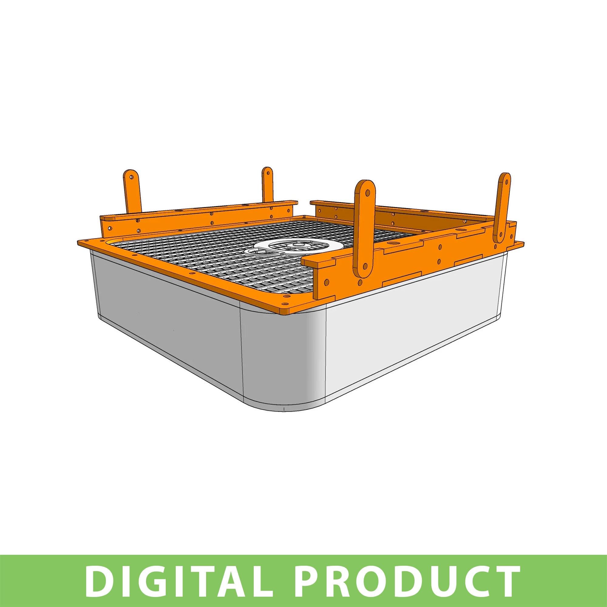 Custom Box Fan Filter Holder Template, Printable DIY Air Filter Design ...