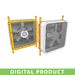 Custom Box Fan Filter Holder Template, Printable DIY Air Filter Design ...