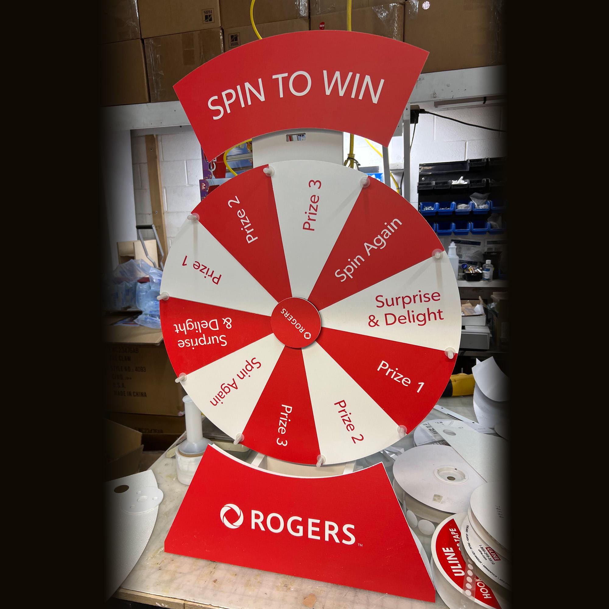 Custom Spin Wheel With Logo, Personalized Prize Wheel, Colourful ...