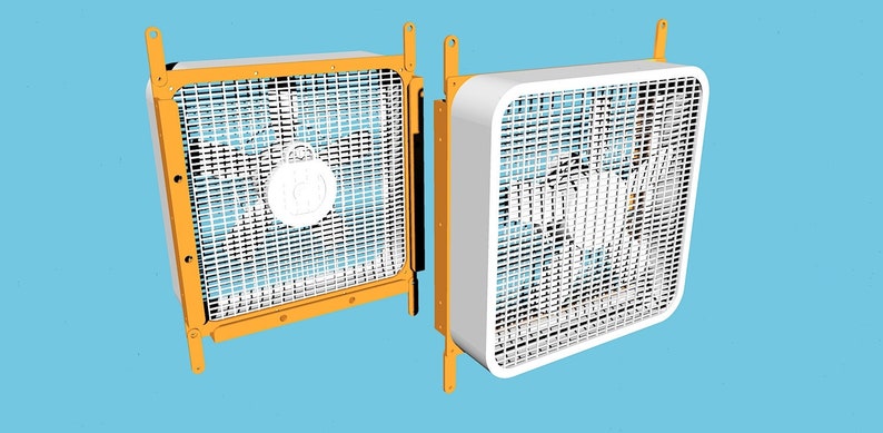 Box Fan Filter Holder Digital Files 20inch CNC, Laser and PDF Bundle - Etsy