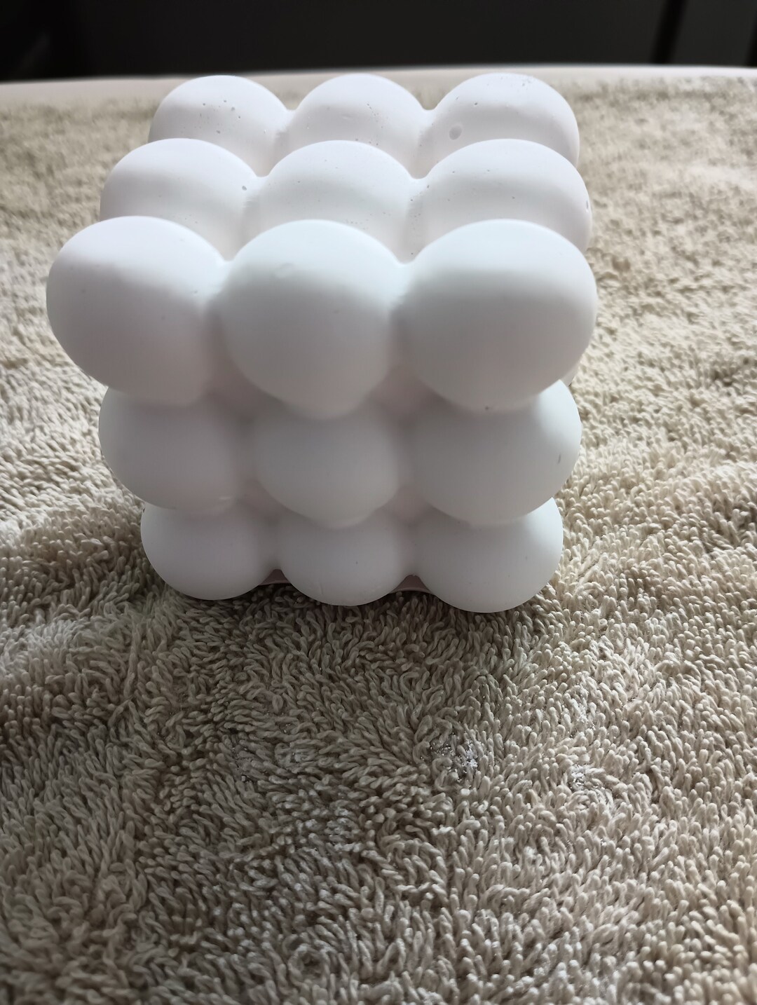 Ready to Paint Plaster Cube of Circles - Etsy