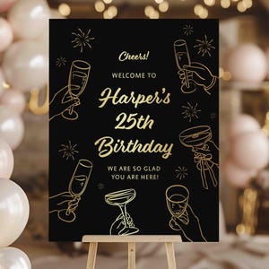 Acrylic Birthday Sign | Personalized Birthday Sign | Welcome Birthday ...