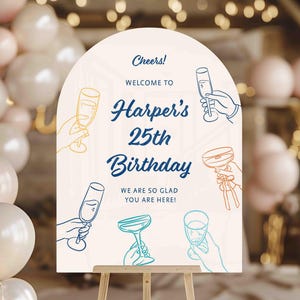 Acrylic Birthday Sign | Personalized Birthday Sign | Welcome Birthday ...