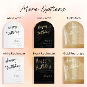 Acrylic Birthday Sign | Personalized Birthday Sign | Welcome Birthday ...