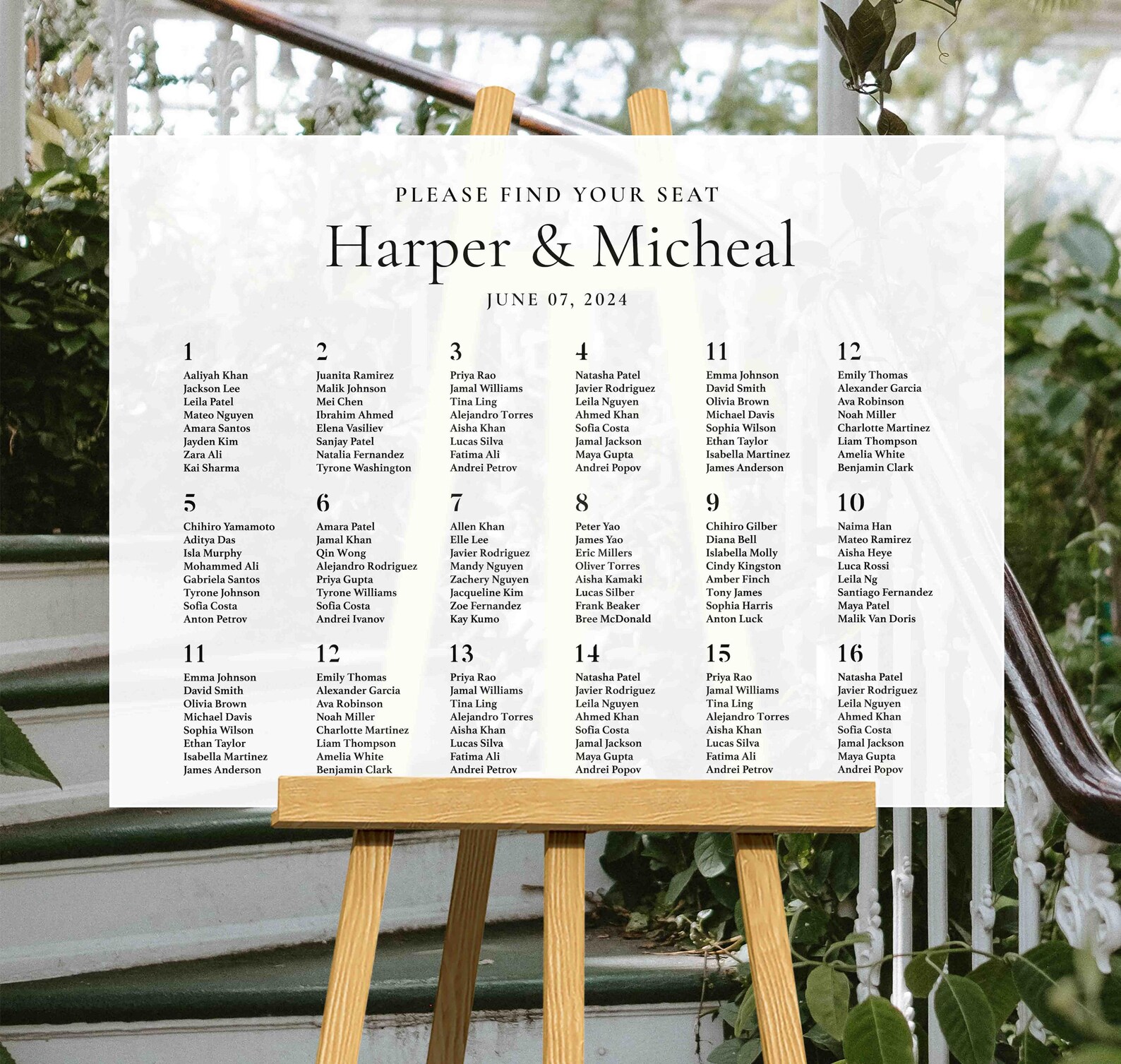 Wedding Seating Chart Acrylic Sign | Acrylic Table Seating Chart ...