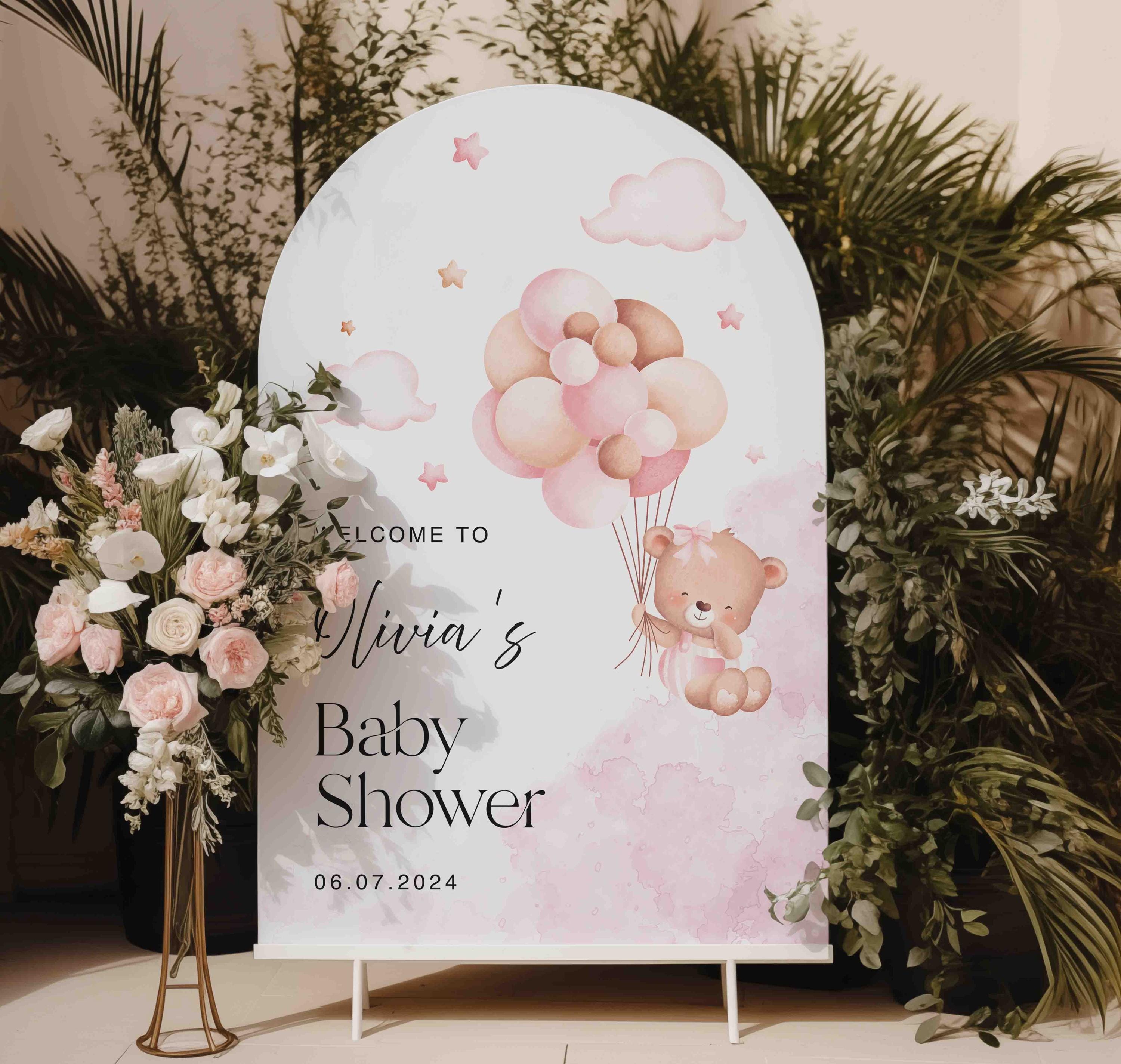 Acrylic Baby Shower Welcome Sign | Custom Baby Shower Sign ...