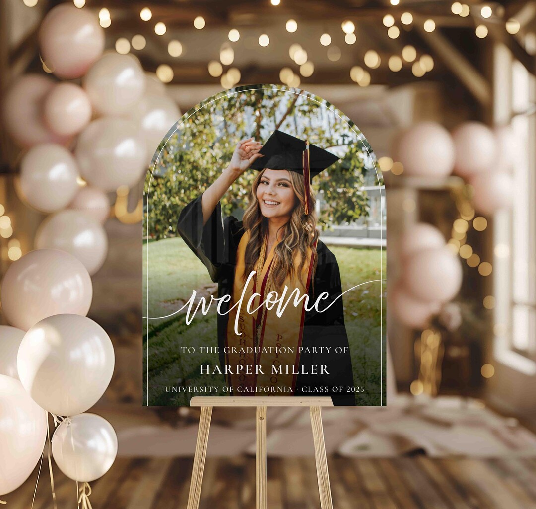 Acrylic Graduation Party Sign | Custom Graduation Sign | Personalized ...