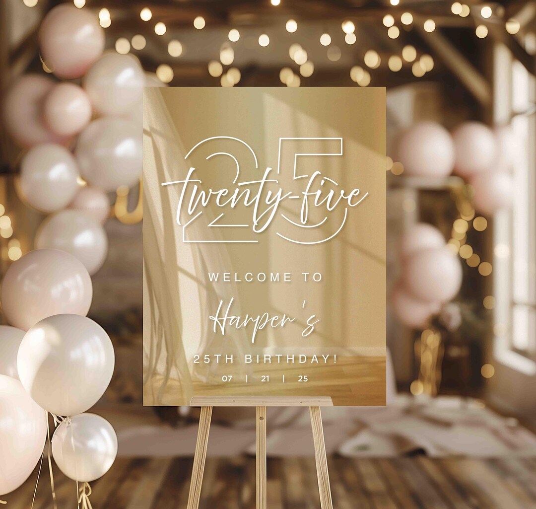 Acrylic Birthday Sign | Personalized Birthday Sign | Birthday Sign ...