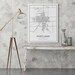 Portland Indiana Street Map Print | Acrylic Glass Portland City Map ...