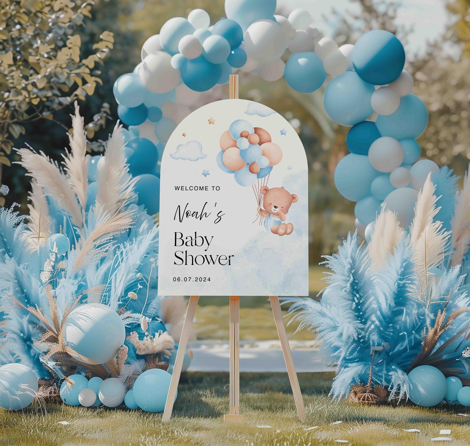 Acrylic Baby Shower Welcome Sign | Custom Baby Shower Sign ...