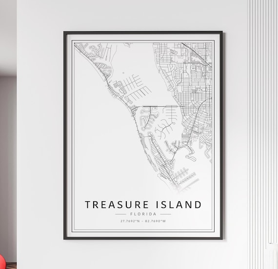 Treasure Island Florida Map
