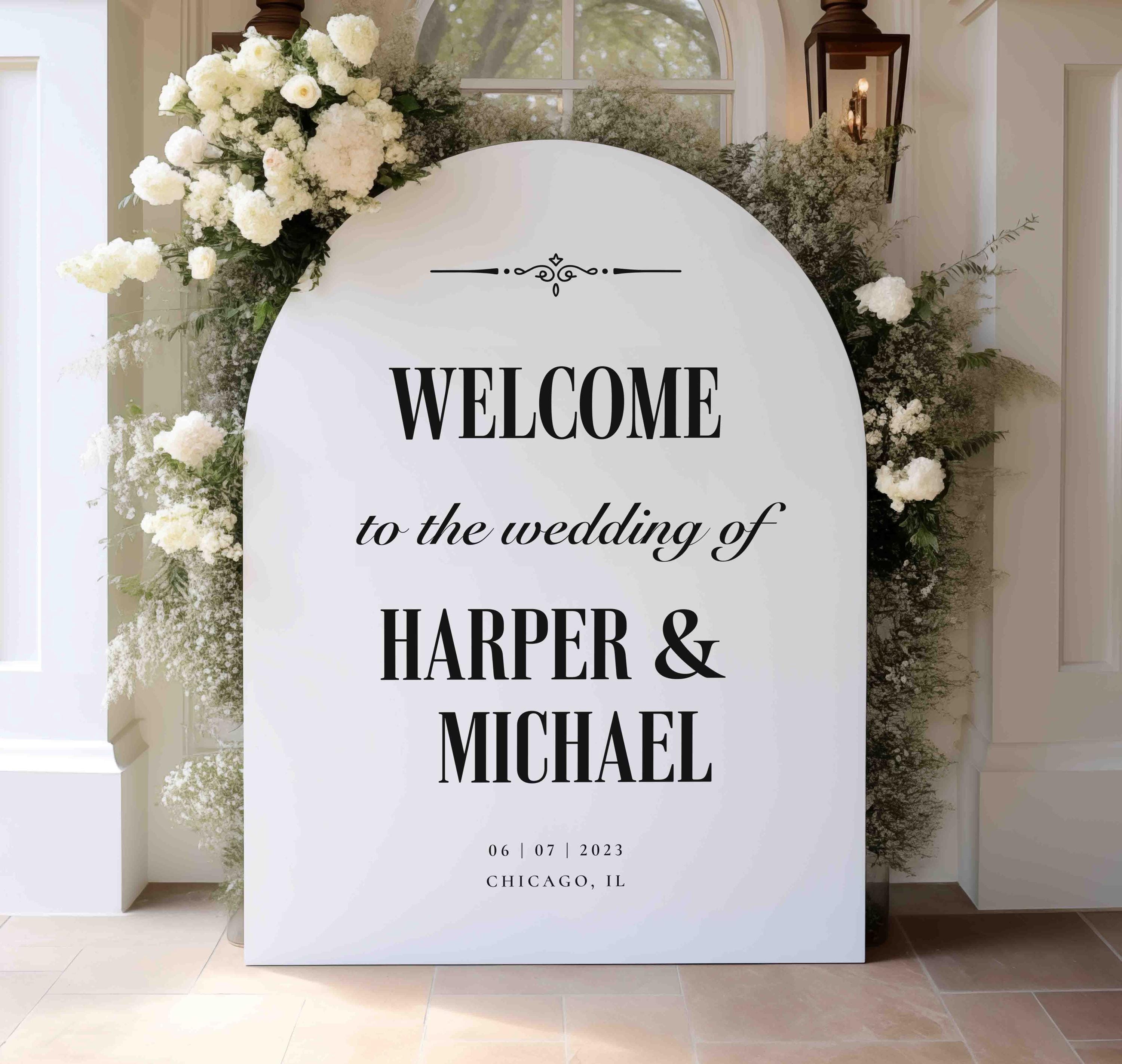 Acrylic Wedding Welcome Sign Entrance Wedding Sign Custom Wedding Sign ...