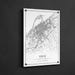 Erie Pennsylvania Street Map Print | Acrylic Erie City Map Print ...