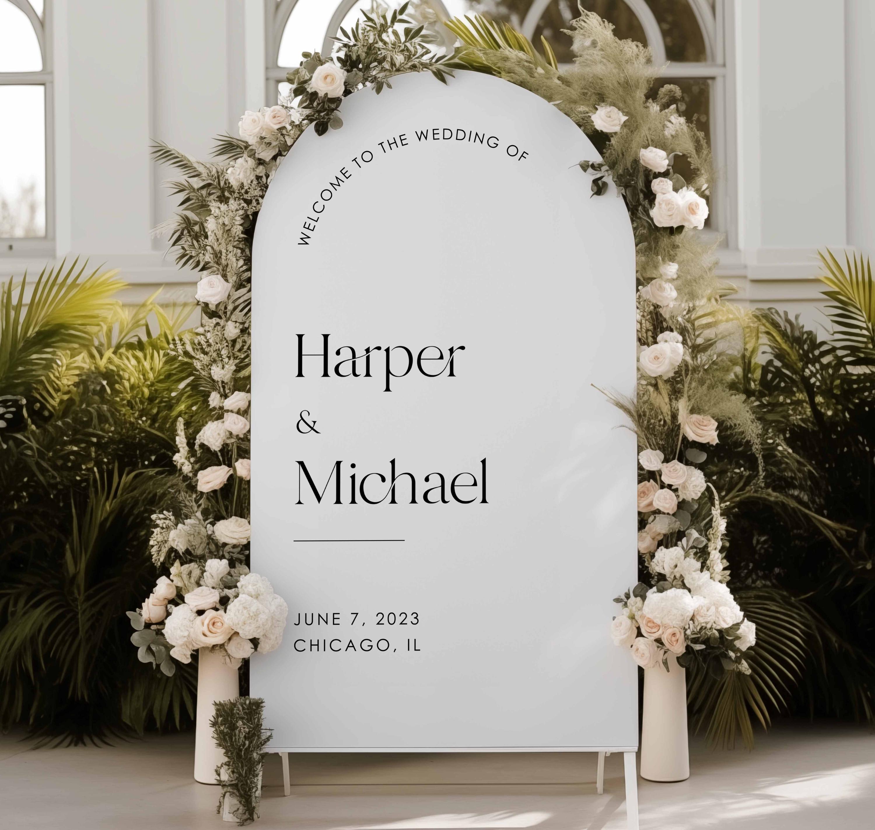 Acrylic Wedding Welcome Sign | Entrance Wedding Sign | Custom Wedding ...