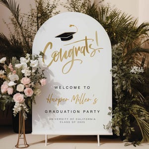 Acrylic Graduation Party Sign | Custom Graduation Sign | Personalized ...