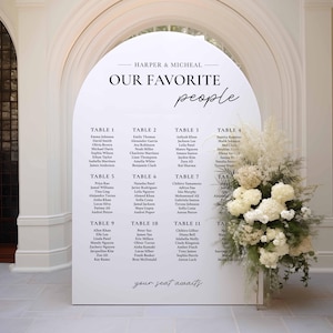 Wedding Seating Chart Acrylic Sign | Acrylic Table Seating Chart ...
