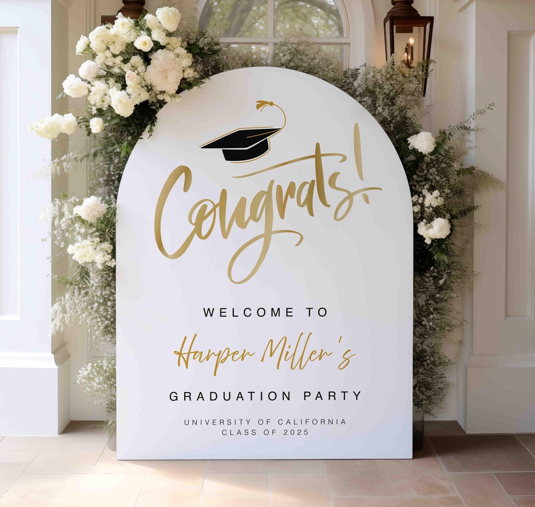 Acrylic Graduation Party Sign | Custom Graduation Sign | Personalized ...